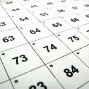 Square Plastic Number Plates | Simply Lockers