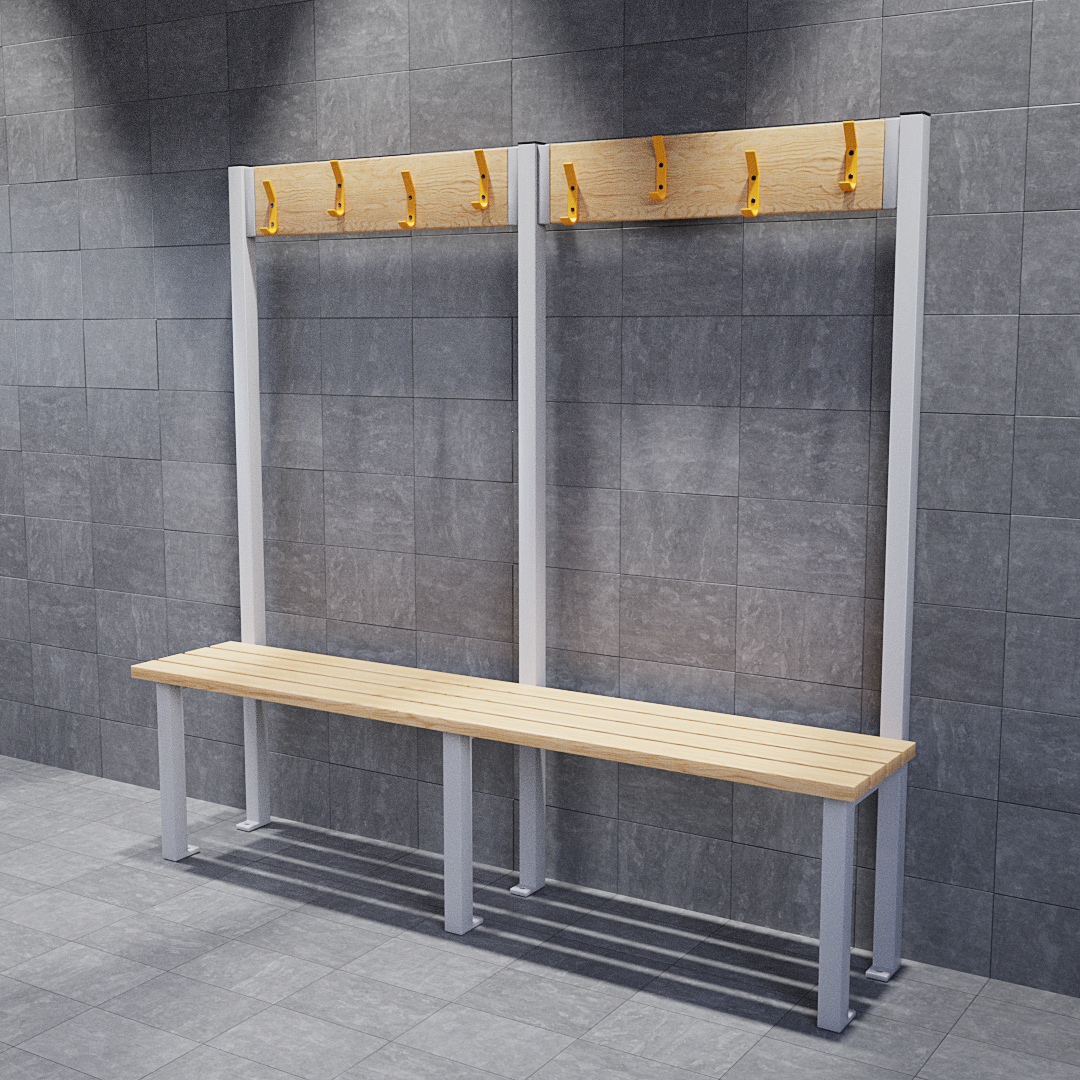 Single Sided Island Bench Seat - Simply Lockers
